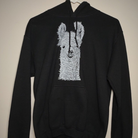 Gildan | Tops | Llama Pullover Hoodie Womans Small | Poshmark